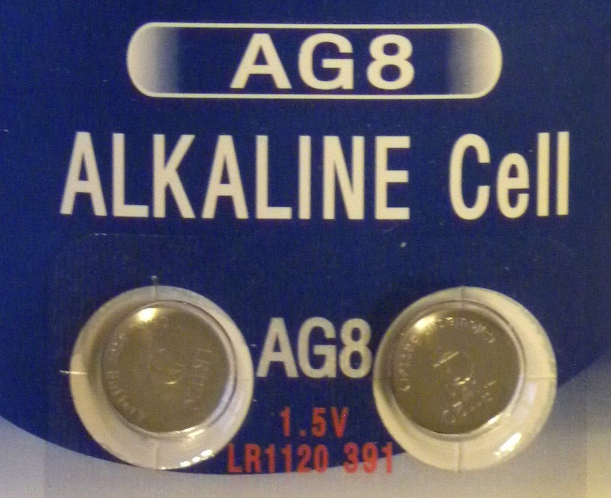 AG8 / LR1120 Alkaline Button Watch Battery 1.5V - 2 Pack - Walmart.com