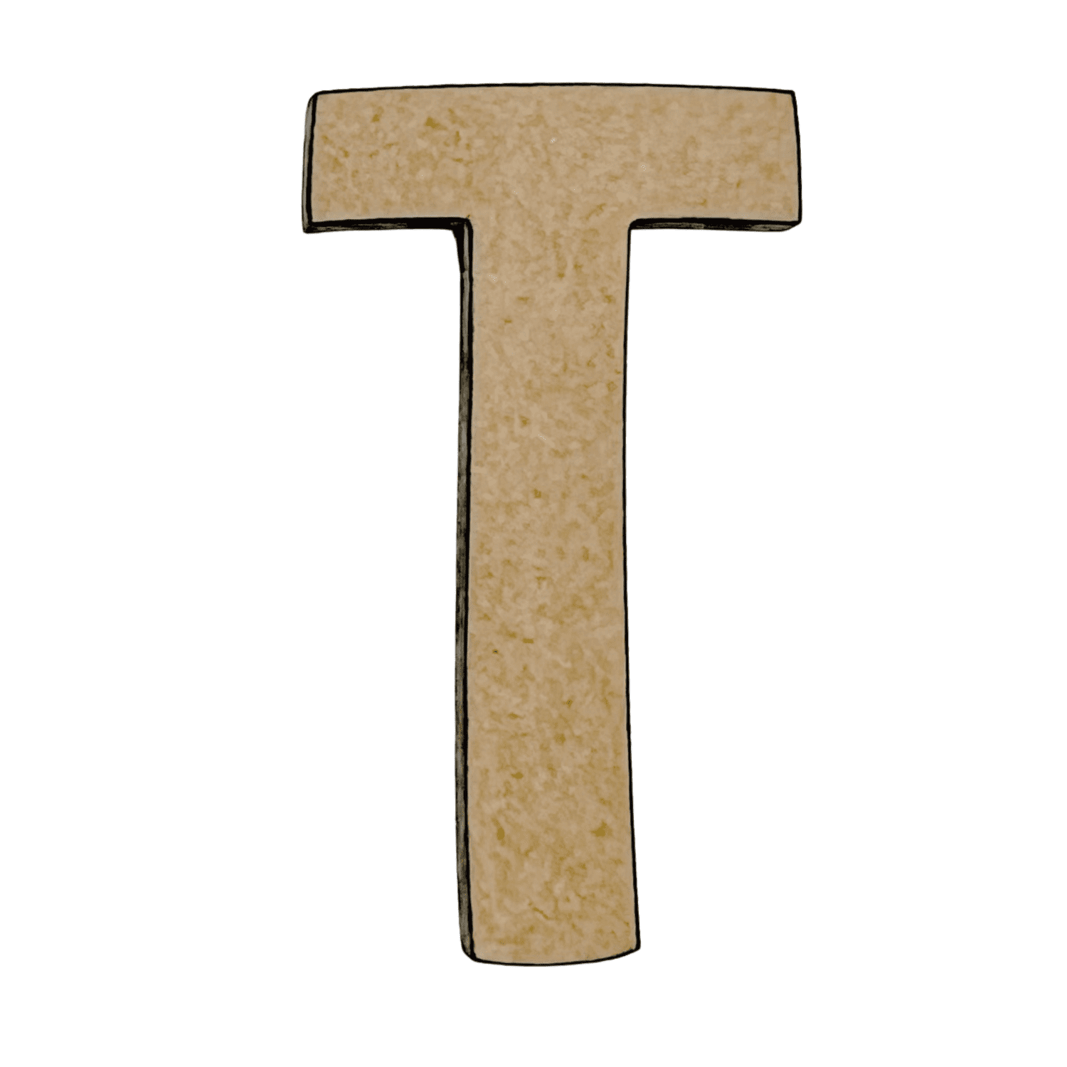 20" Tall MDF Wood Letter T | 1/4" Thick | Wood Craft Letter | American ...