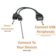TV xStream USB OTG Cable, 3 Pack, Universal Micro Power Enabled Adapter ...