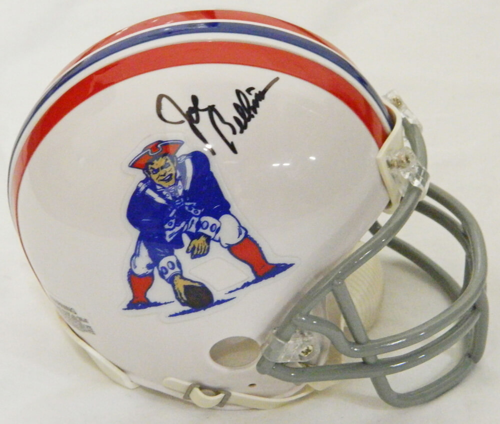 Joe Bellino Signed Boston Patriots Throwback Riddell Mini Helmet ...
