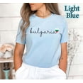 Bulgaria Shirt with Heart Flag, Bulgarian Pride Tee, Minimalist Country ...