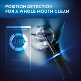 Oral-B Genius 8000 Electronic Toothbrush, Black, LED SmartRing, 6 ...