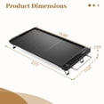Costway 1300W Electric Grill with Removable Touch Panel, Adjustable ...