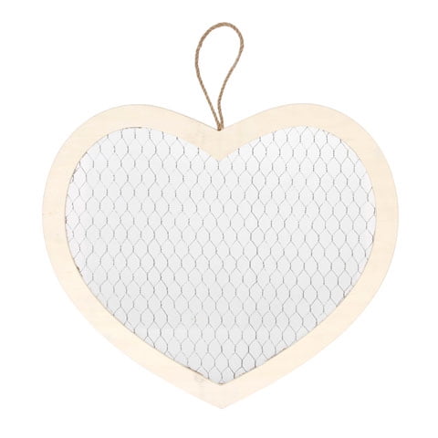 Chicken Wire Heart - Unfinished Wood - 1 piece - Walmart.com