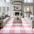 5'x8' Area Rugs, Pink Plaid Indoor Outdoor Area Rug for Living Room ...