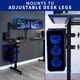 VIVO Steel Adjustable Clamp-on Desk Leg PC Mount, Computer Case CPU ...