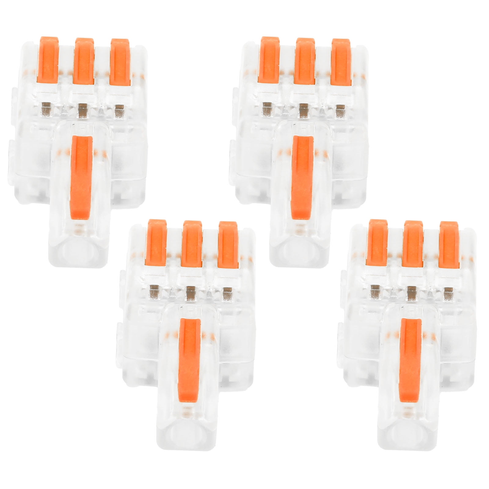 Mgaxyff Wire Connector,20Pcs SPL Wire Connector 1 in 3 out Press Type ...