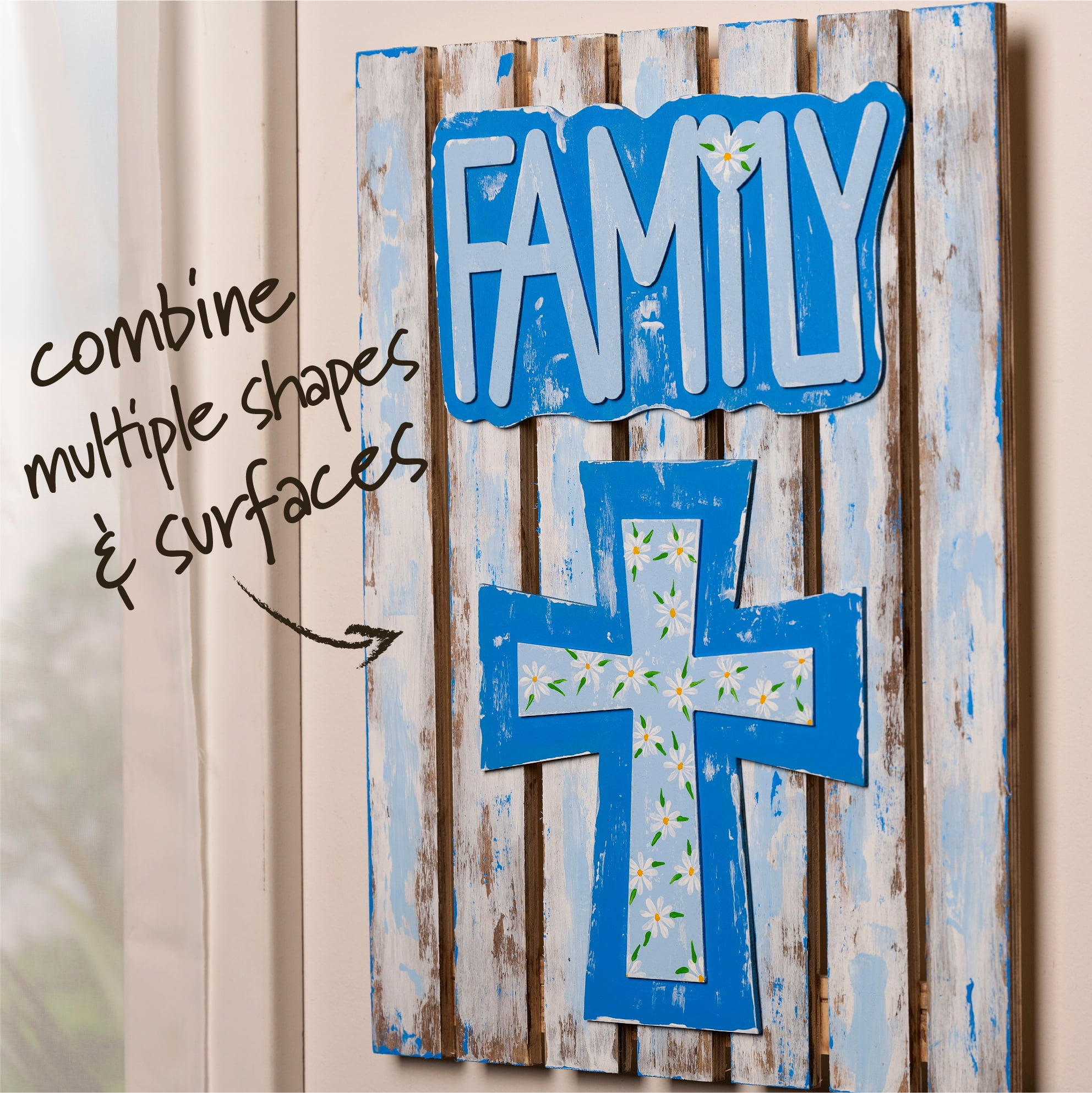 Cross Paintings On Barn Wood
