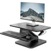 VIVO Black Electric Height Adjustable Corner Desk Riser with Dual ...