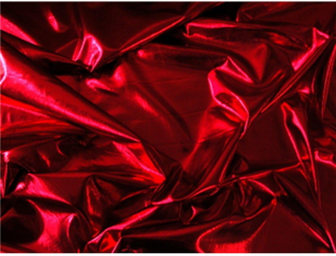 4 Way Stretch Lame Metallic Spandex Fabric (Red) - Walmart.com