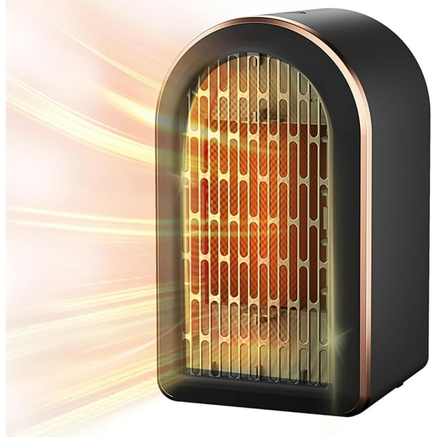 Electric Fan Heater, 1200W Portable Heater with 2 Heat Settings and ...
