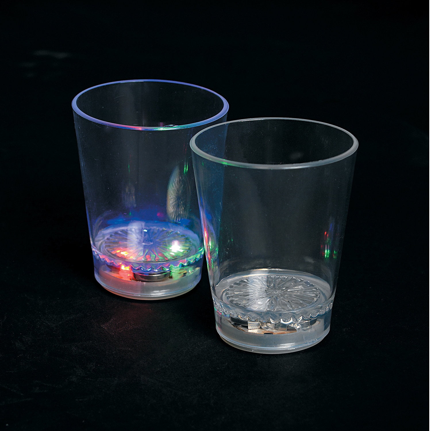 Fun Express Plastic Light Up Shot Glasses 175oz Party Supplies Drinkware Shot Glasses