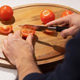 Navaris Corner Countertop Cutting Board - 12.6" x 16.5" Acacia Wood ...