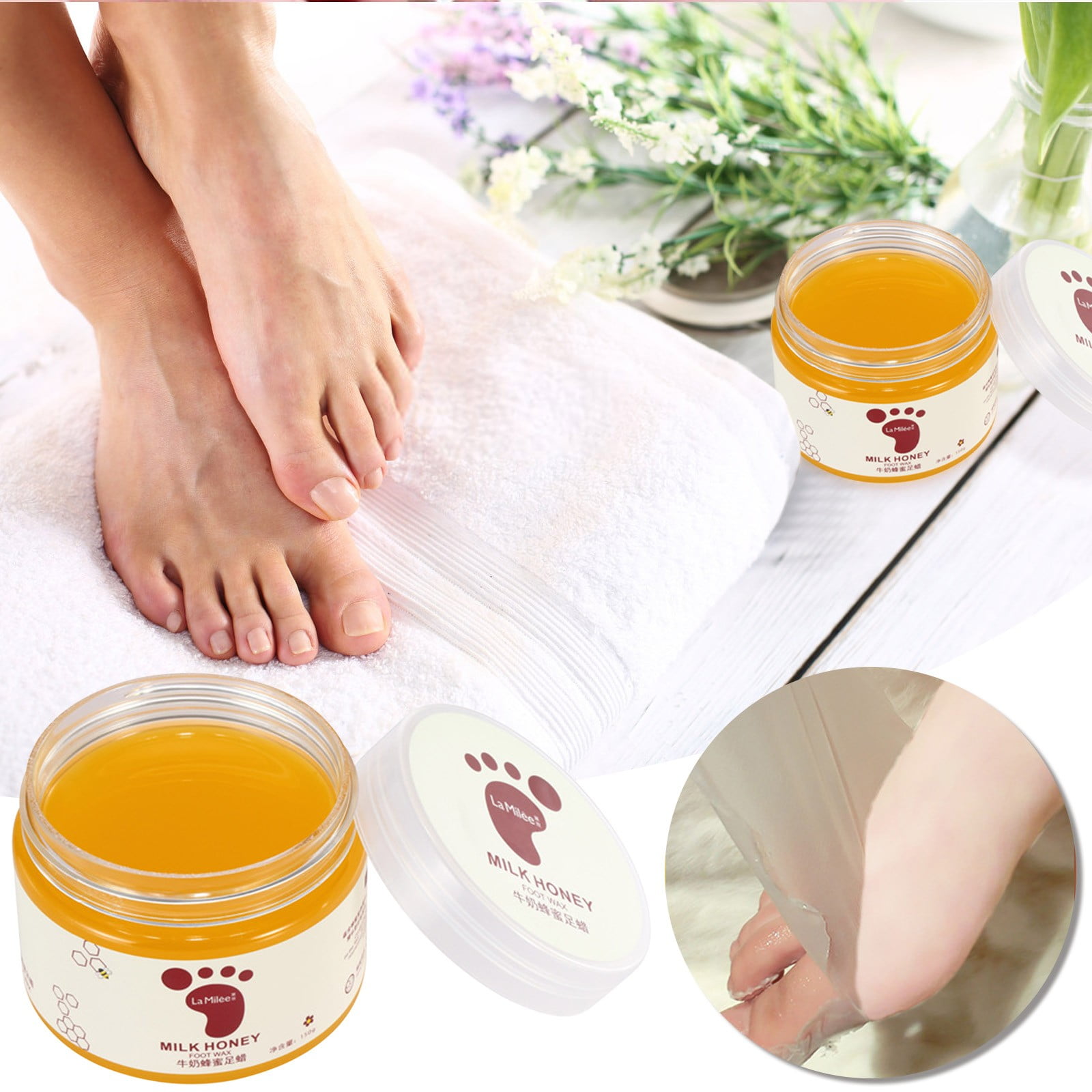 Fiudx Ofertas Del Día Mascarilla Para Pies Con Cera De Leche Y Miel, Hidratante, Nutritivo ...