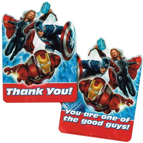 Avengers Thank You Notes w/ Envelopes (8ct) - Walmart.com - Walmart.com