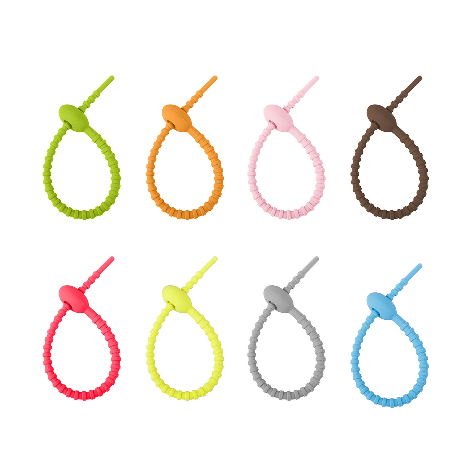 SPRING PARK Binding Wrap Strap, Silicone Self Locking Cable Wire Holder ...