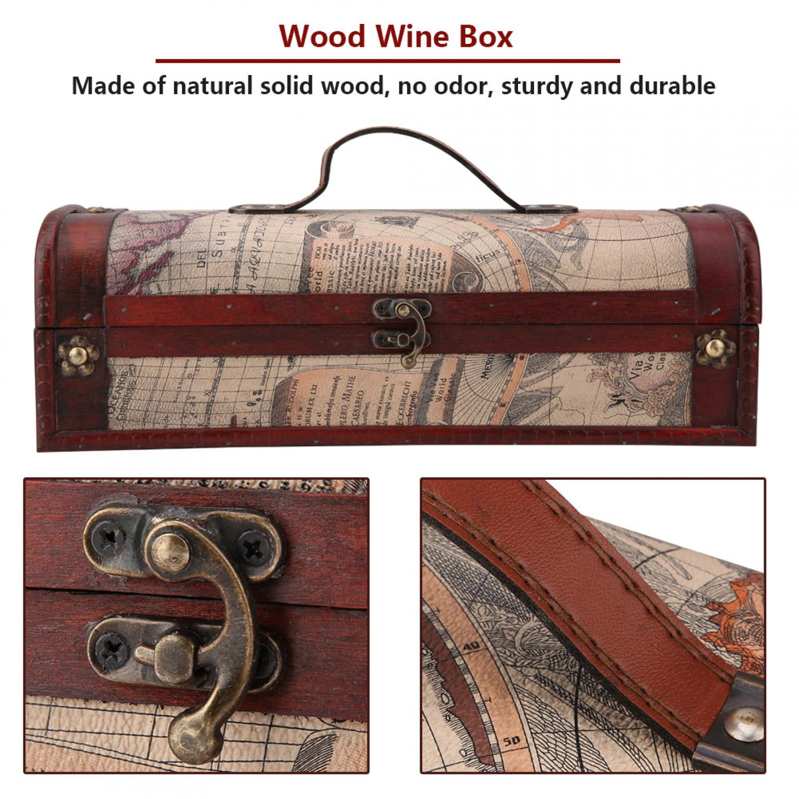Click here for Zaqw Single Bottle Wine Box  Wood Storage Gift Box... prices