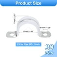 30 Pcs Sangle de Tuyau Rigide 1 Pouce, Support en U à 2 Trous - Walmart.ca