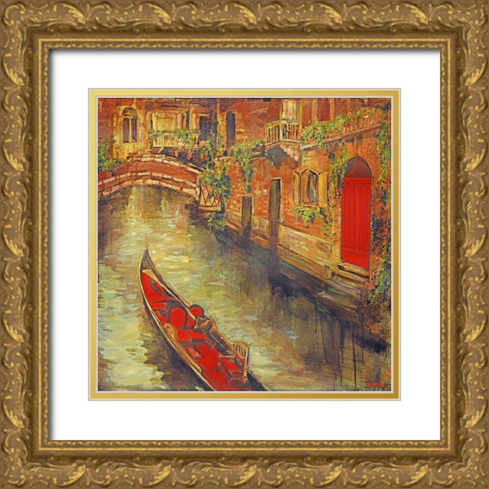 McVarish, Jill 15x15 Gold Ornate Wood Framed with Double Matting Museum ...