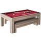 Hathaway Newport Pool Table Combo Set with Benches, 7-ft, Woodgrain ...