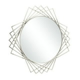 DecMode 42 x 42 Silver Geometric Wall Mirror - Walmart.com