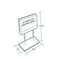 The Elite Series: Medium Acrylic Block Sign Holder On Chrome Stand For ...