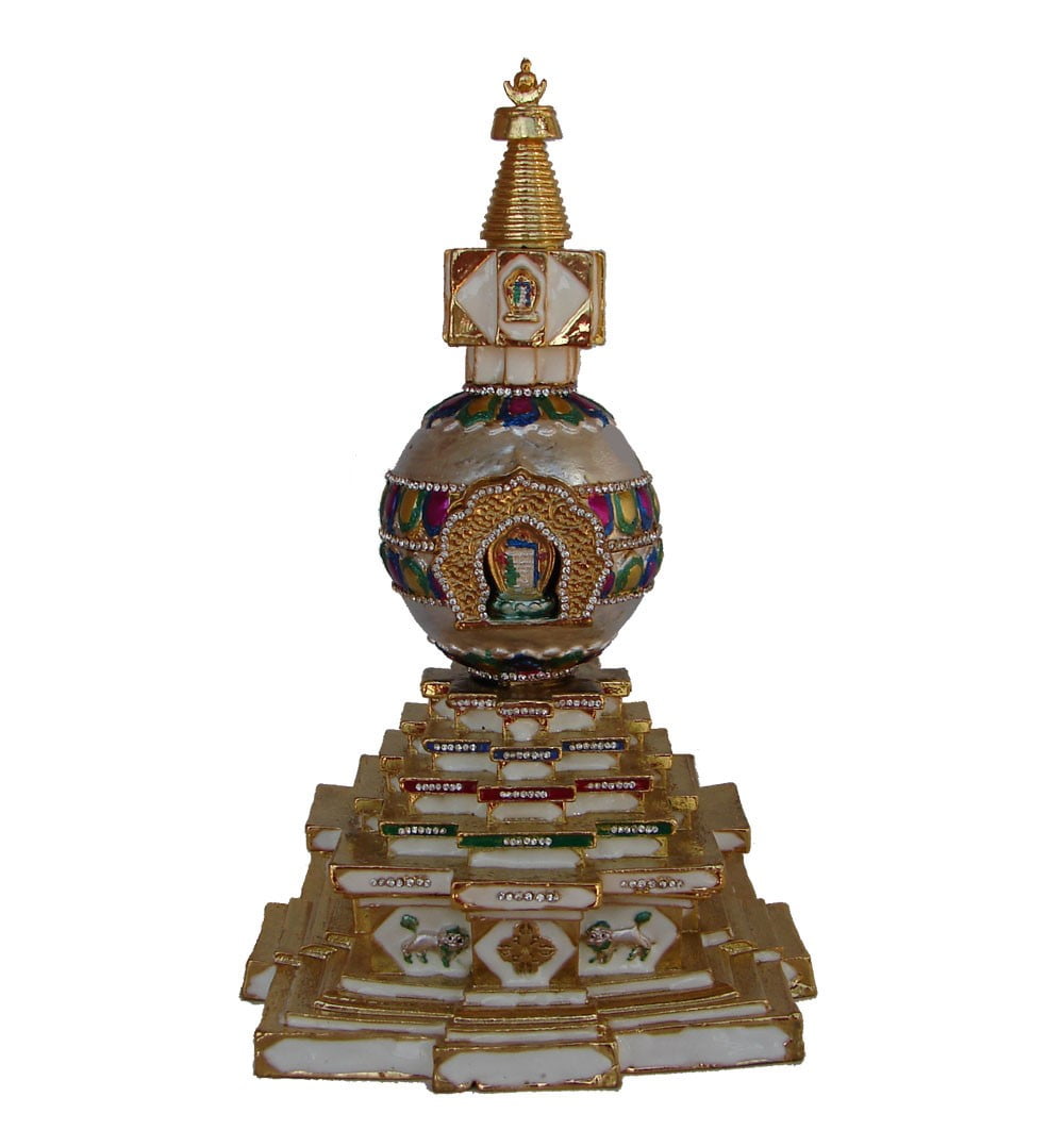 Bejeweled Kalachakra Stupa by Feng Shui Import LLC - Walmart.com
