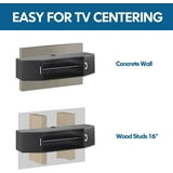 FITUEYES Floating TV Stand with Yellow LED Light, Wall Mounted TV Shlef ...