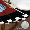 Chef Round Tablecloth, Fitted Table Cover with Elastic for 45"-54 ...