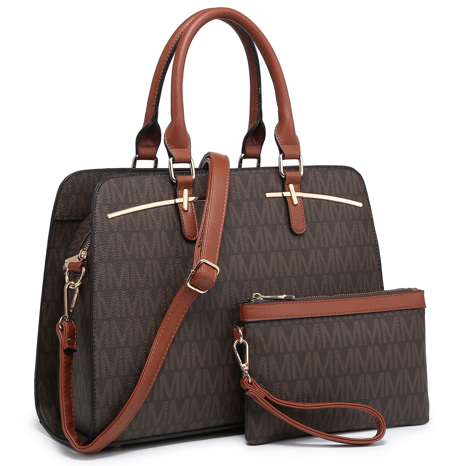 MKP Women Leather Tote Large Office Shoulder Handbag Vintage Work ...