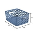 Mainstays Small Blue Decorative Storage Basket - Walmart.com