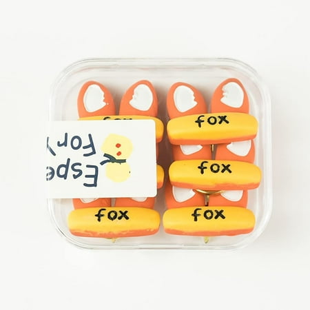 FanShow 12 Pieces Cute Cartoon Animals Pushpins Resin Animal Push Pins ...