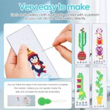 Pcapzz 5Pcs Cross Stitch Bookmark Kit 5 Different Pattern Embroidery ...