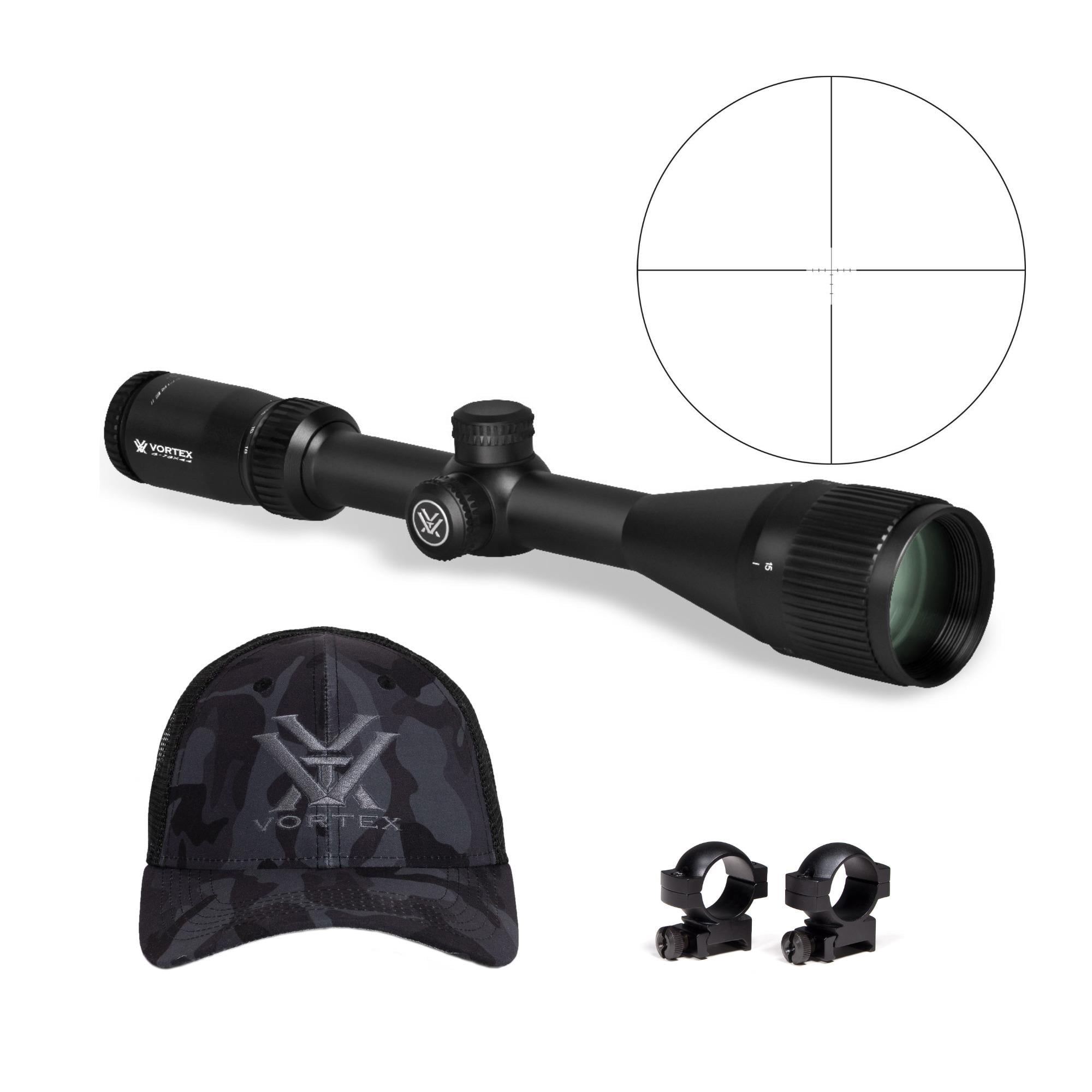 Vortex Crossfire II 6-18x44 AO Riflescope with 1-inch Scope Rings and ...