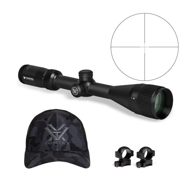 Vortex Crossfire II 6-18x44 AO Riflescope with 1-inch Scope Rings and ...
