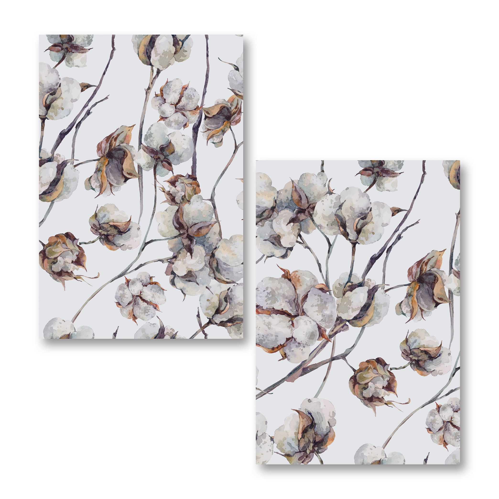 Gango Home Decor Vertical Cotton I & II by Incado (Printed on Paper ...