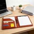 Padfolio Portfolio Binder,Faux Leather Portfolio Folder Binder,Resume ...