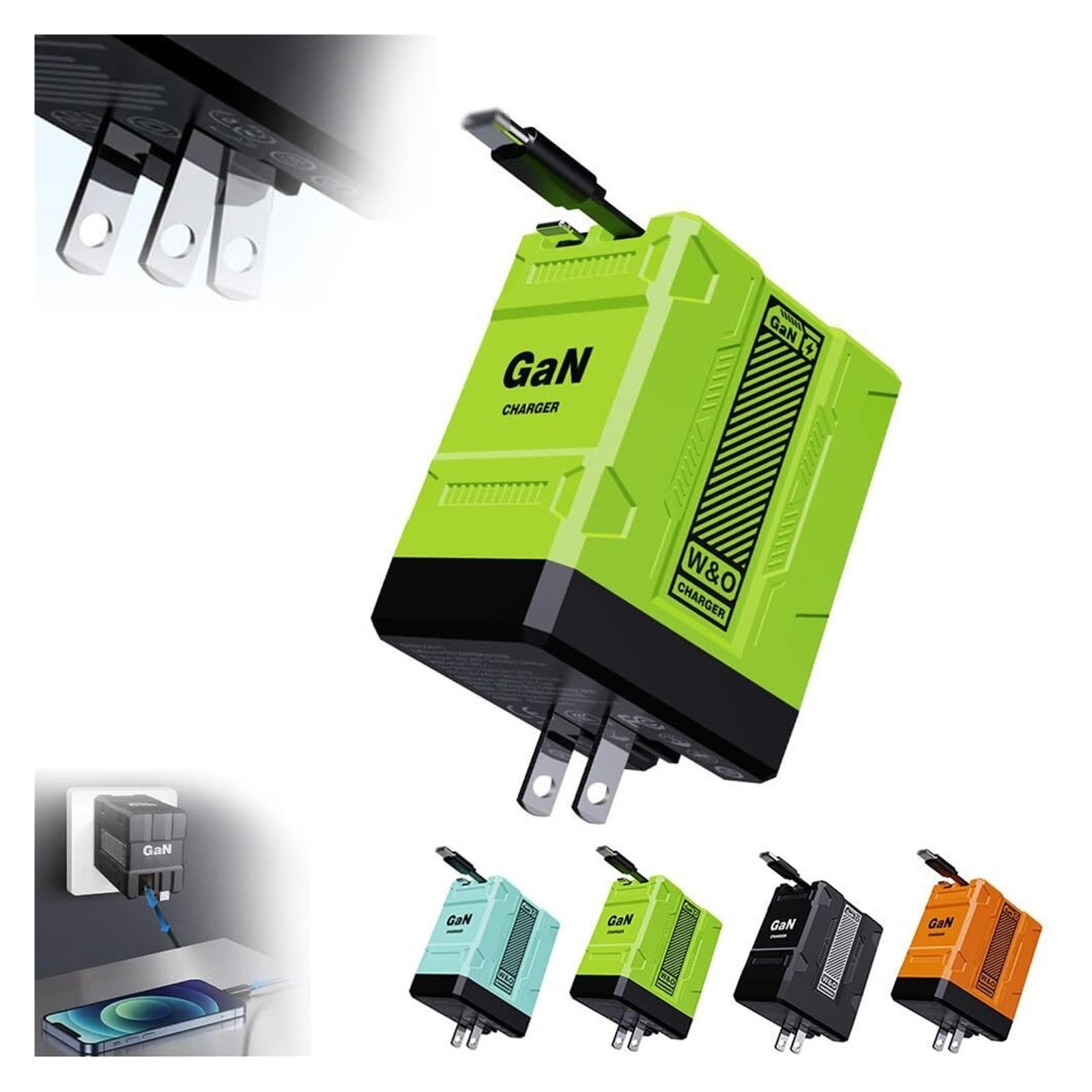 Click here for Happydeal 120 Watt Charger With Retractable Cords... prices