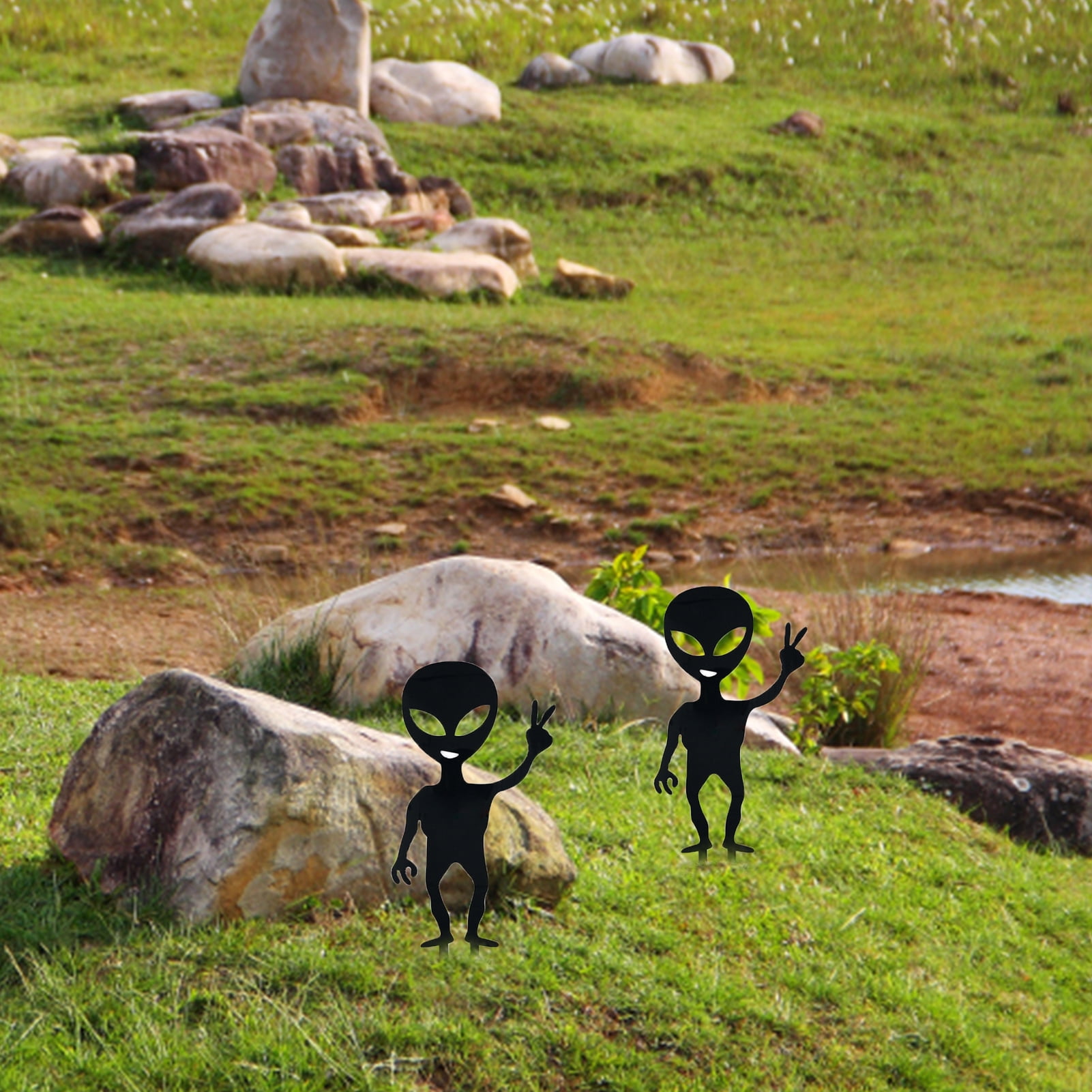 Anvazise Garden Stake Fun Pose Realistic Style Sharp Tip Decoration Non ...