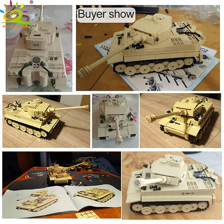 Huiqibao Military German King Tiger Tank Model Building Blocks Army Ww2 ...
