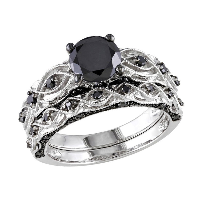 Click here for Gem And Harmony 1.39 Carat (Ctw) Black Diamond Eng... prices
