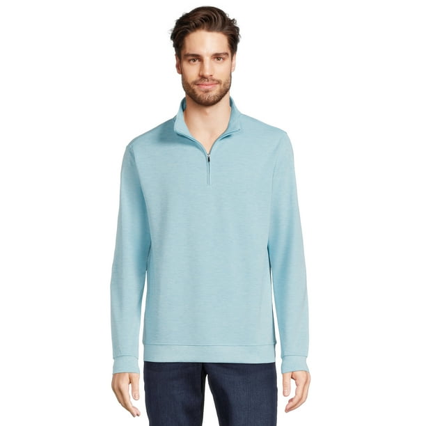 George Men's Quarter Zip Pullover - Walmart.com