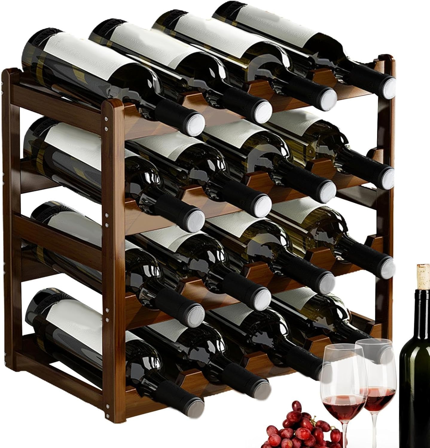 Porte-vin Modulaire - Rangement Empilable pour Vin, Porte-Vin Empilable ...