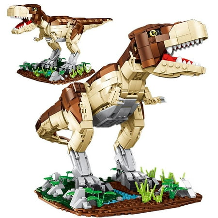 Creative Ideas T-rex Dinosaur Animal Model Building Blocks Technical ...