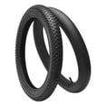 20x3.0 (76-406) Electric Bike Tire with 20x2.5/3.0 Inner Tube, Knobby ...