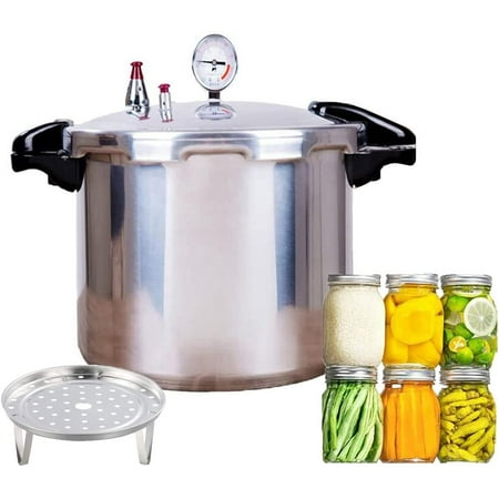 High capacity pressure cookers with cooking rack 22quart canning ...