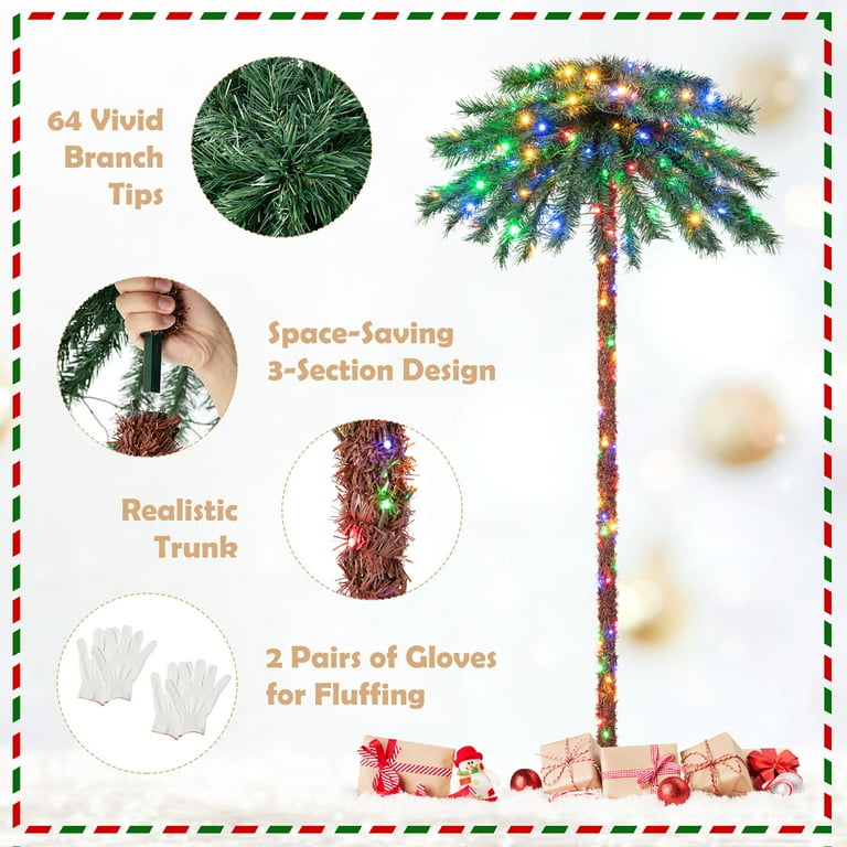 Christmas Decorated Palm Trees