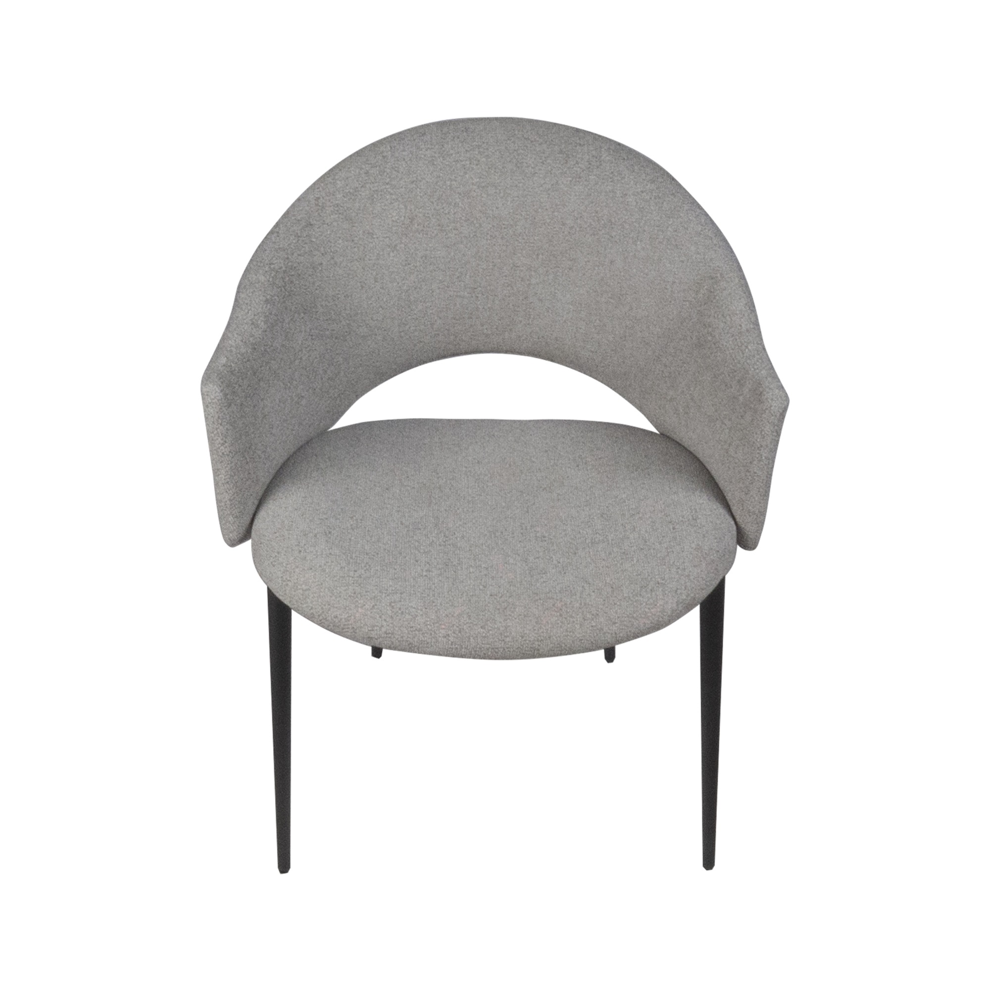 Puff Paste Harmony Urban Grey Upholstery Dining Chair with Conic Legs ...