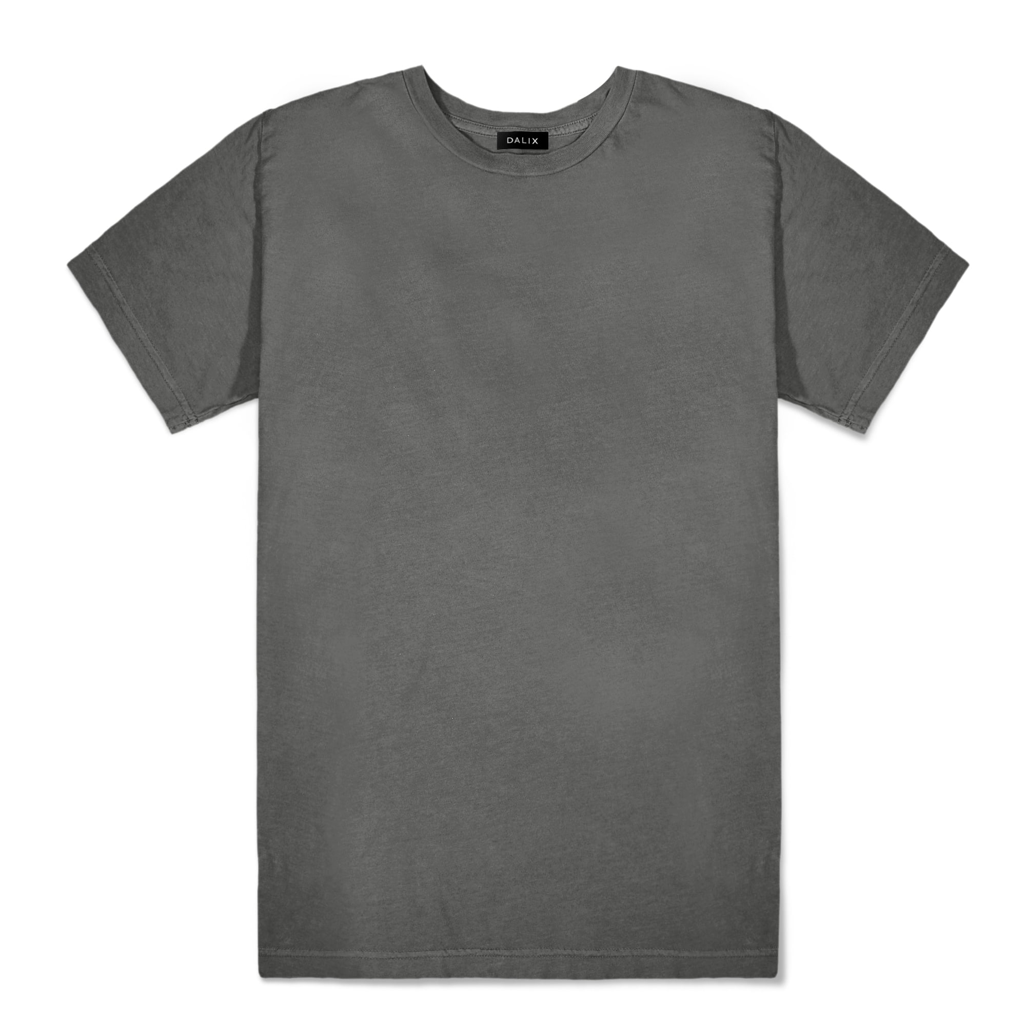 DALIX Asphalt Gray Garment Dye Mens Cotton T Shirt Made in USA - Large ...