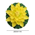 11" XLarge Realistic Floating Lotus with Lily Pad - Premium EVA Flowers ...